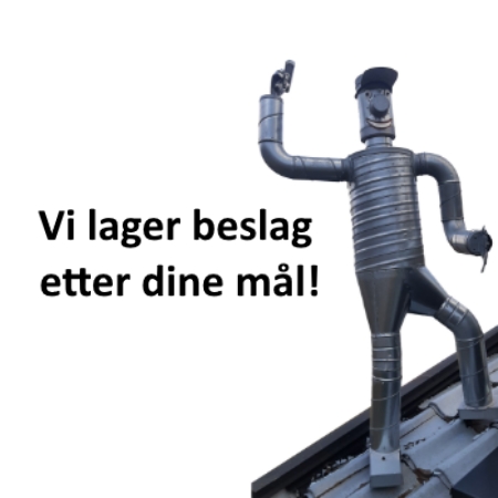 Beslag med tilkapp 139-155mm | Sverre Foss Blikkenslagerverksted